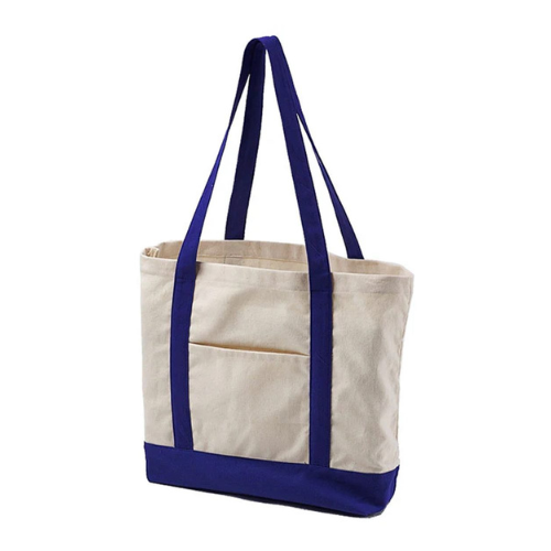 Bag Edge 12 oz. Canvas Tote with Contrasting Handles - UGP Custom Printing